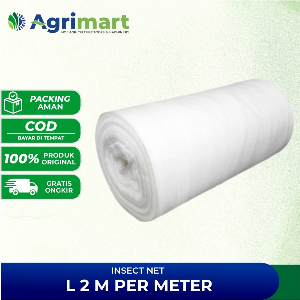 Jual Insect Net Lebar 2 Meter Jaring Kasa Putih Penghalang Serangga ...