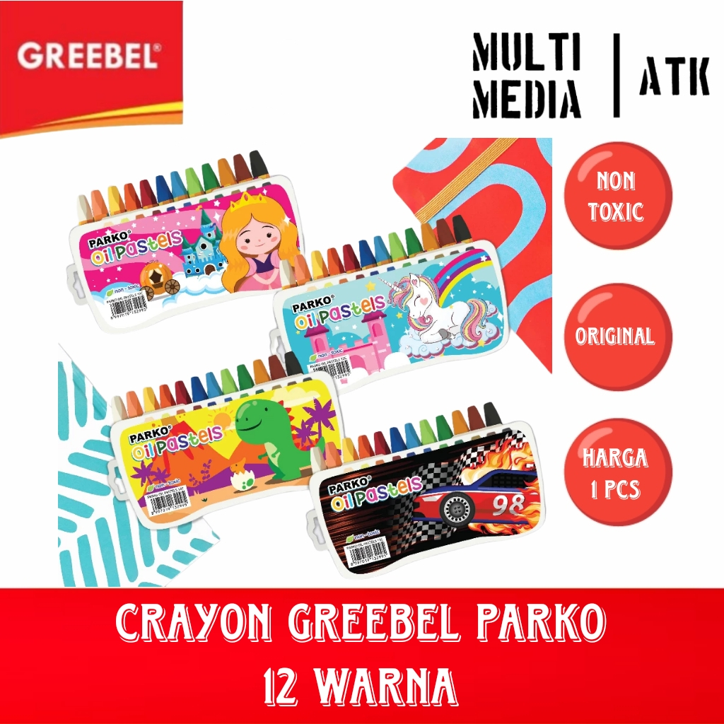 Jual PARKO OIL PASTEL ISI 12 WARNA / CRAYON ART KRAYON GREEBEL | Shopee ...