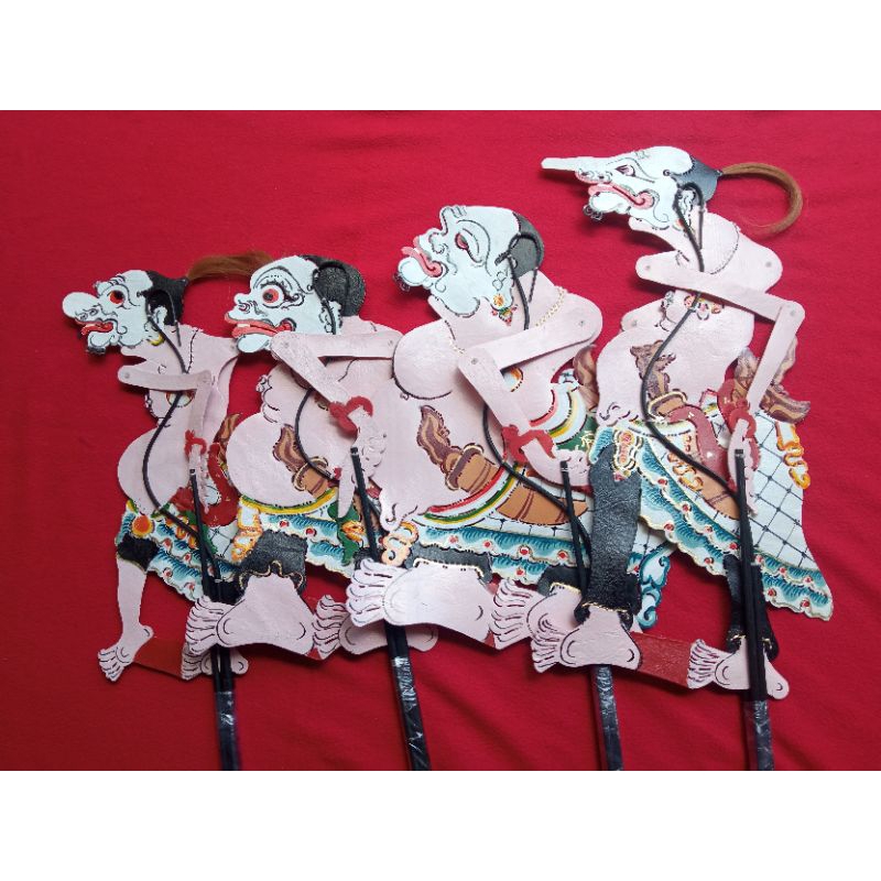 Jual Wayang kulit asli indonesia Wayang Punakawan/satu set punokawan ...