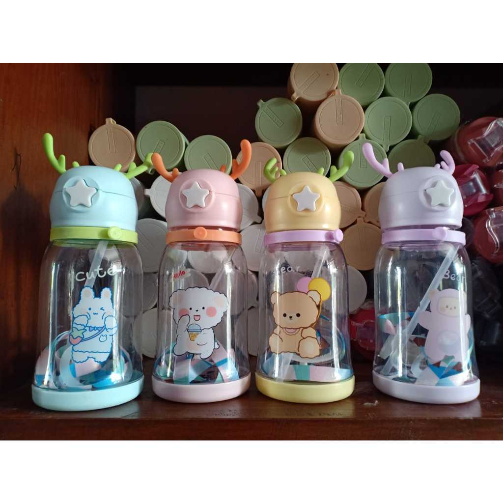 Jual Botol Minum Anak 600ml Tanduk Rusa | Botol BPA Free | Shopee Indonesia
