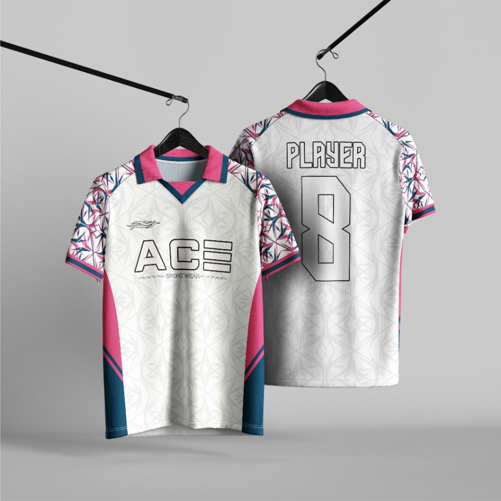 Jual Jersey Bola Futsal Mini Soccer Putih Elegan x Motif Batik Bebas ...