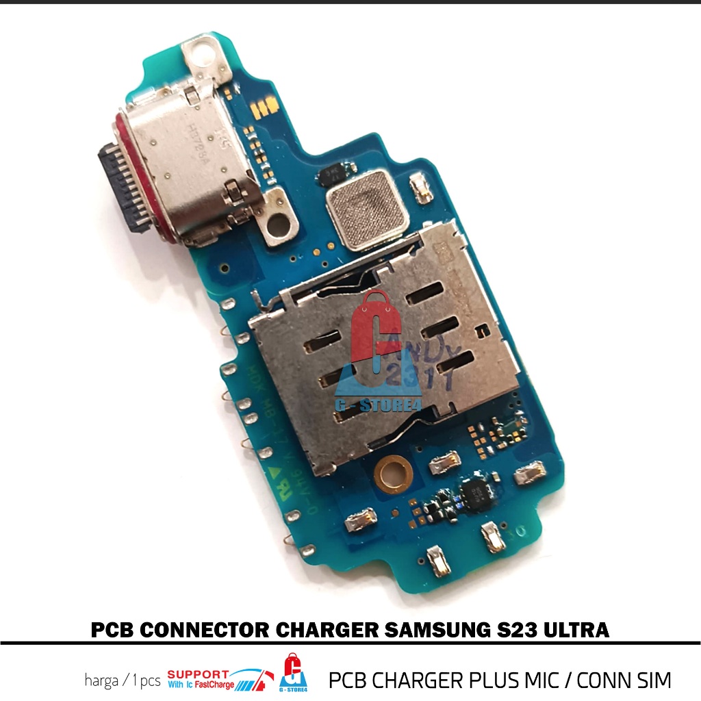 Jual PAPAN CAS / PCB CAS SAMSUNG S23 ULTRA NEW ORIGINAL KOMPONEN IC ...