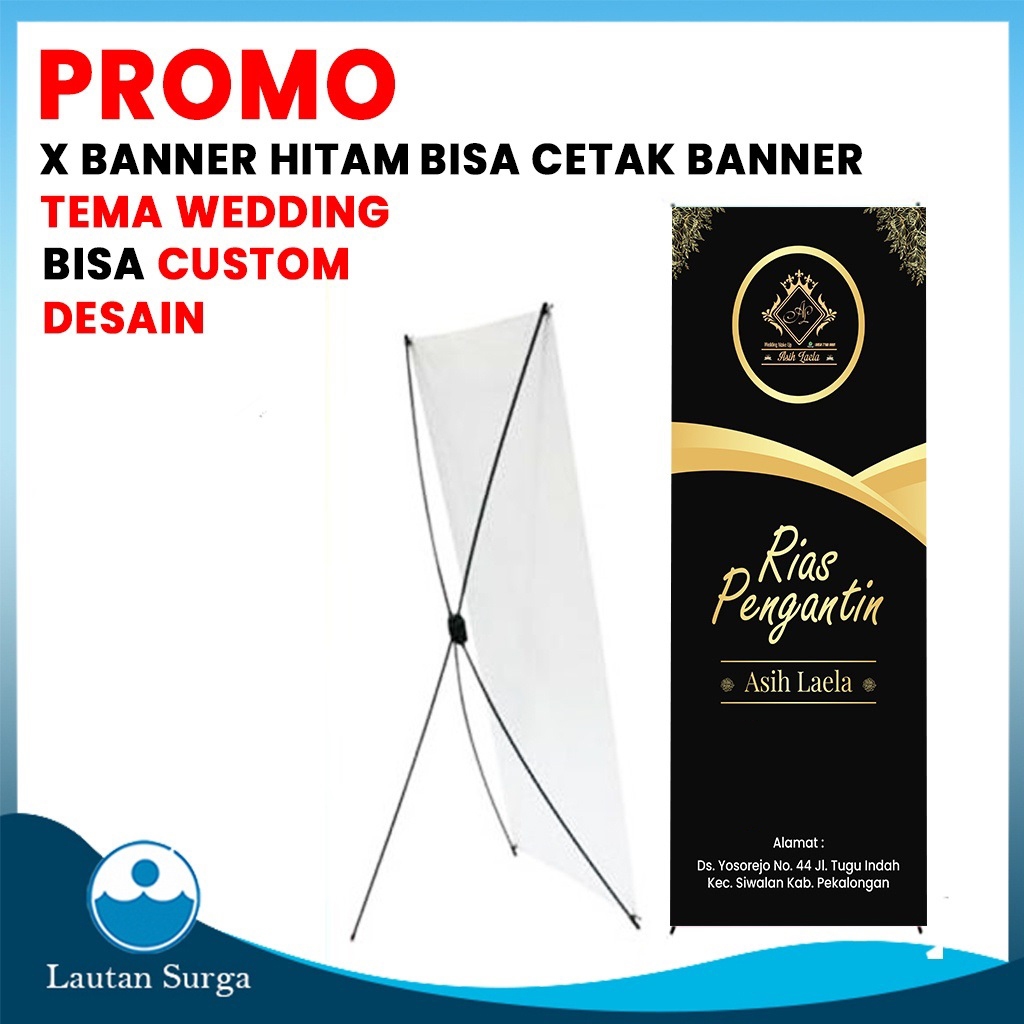 Jual (PAKET STAND X BANNER HITAM ) Cetak Standing Banner / Spanduk ...
