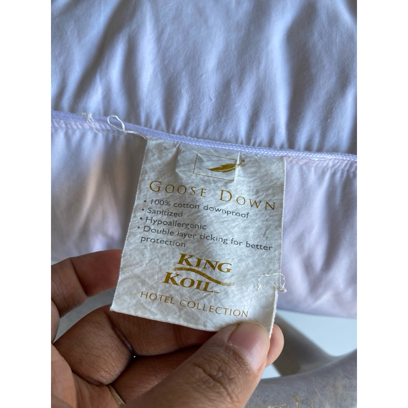 Jual Bantal Bulu Angsa King Koil/Serta/Nomite EX Hotel packing vakum ...