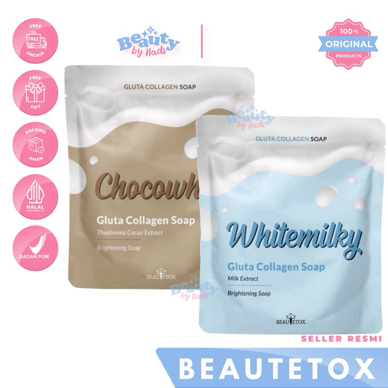 Jual BEAUTYBY.NADS | BEAUTETOX GLUTA COLLAGEN SOAP WHITEMILKY ...