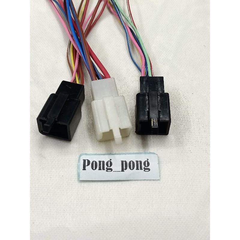 Jual Soket sambungan 6 pin male connector universal include terminal ...