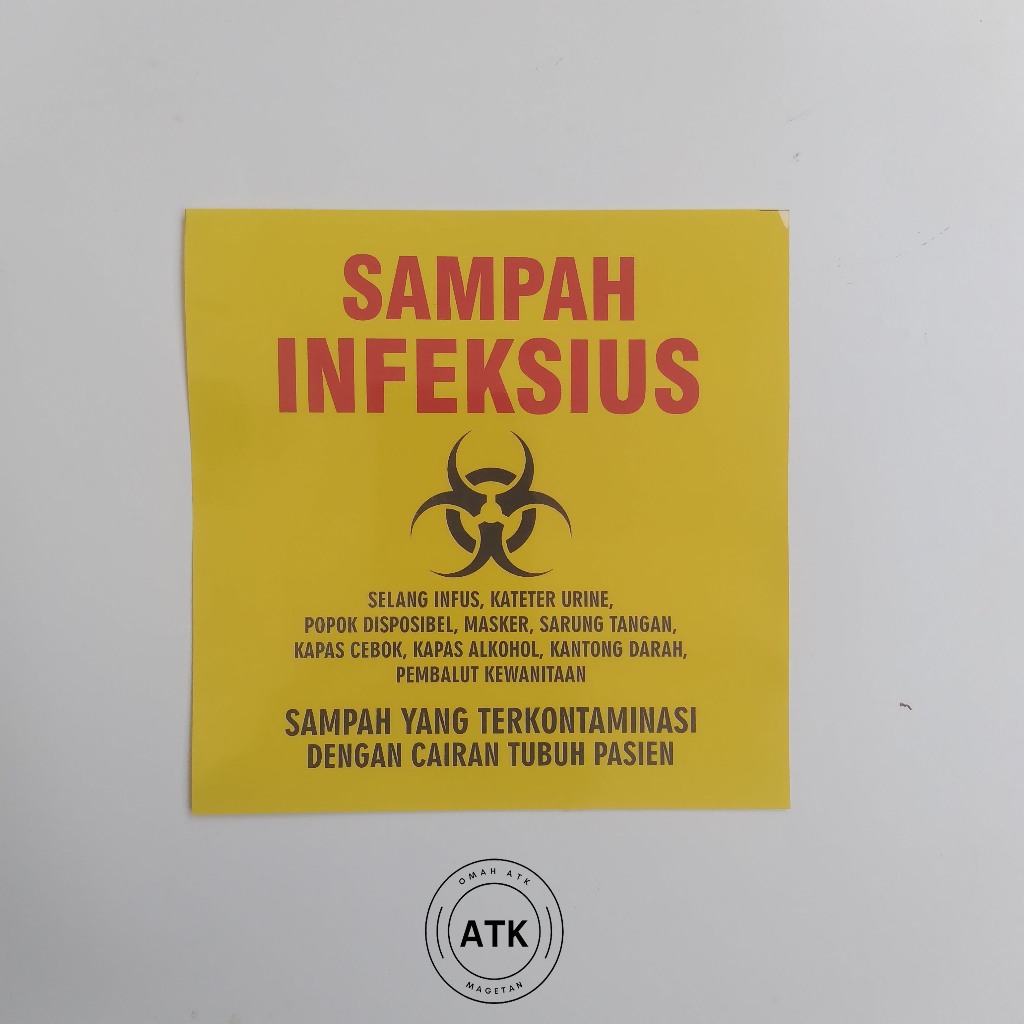 Jual Stiker Sampah Infeksius - Stiker Sampah | Shopee Indonesia