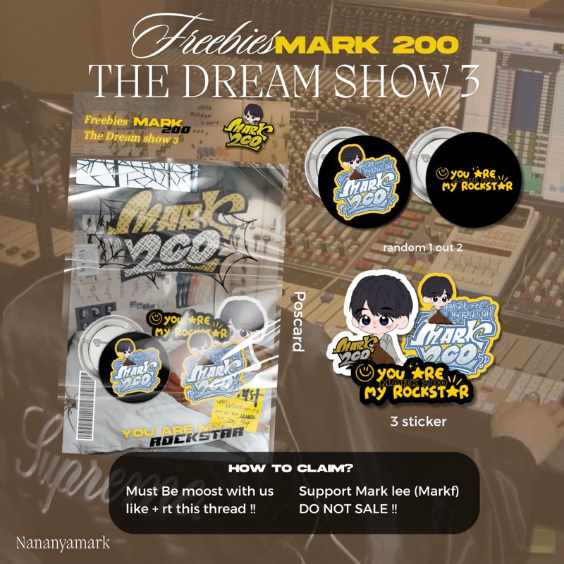 Jual FREEBIES TDS 3 MARK_200 By @Nananyamark & @Jambanieh (ig) | Shopee ...