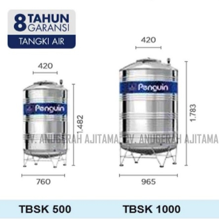 Jual Tandon Penguin Stainless toren air original | Shopee Indonesia