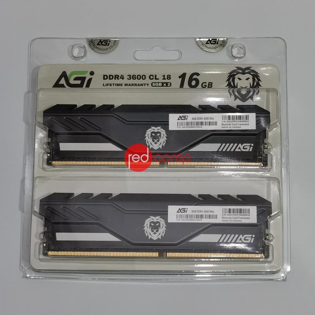 Jual AGI DDR4 16GB (2x8GB) 3600 MHz with HEATSINK - AGI3EDB08UD848 ...