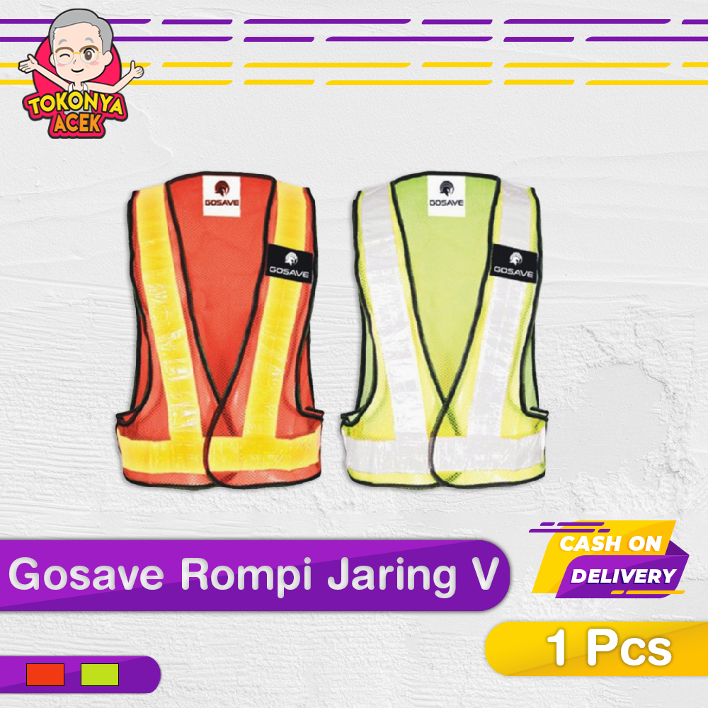 Jual Gosave Rompi V Guard - Rompi Jala Polyester V Scotlight | Shopee ...