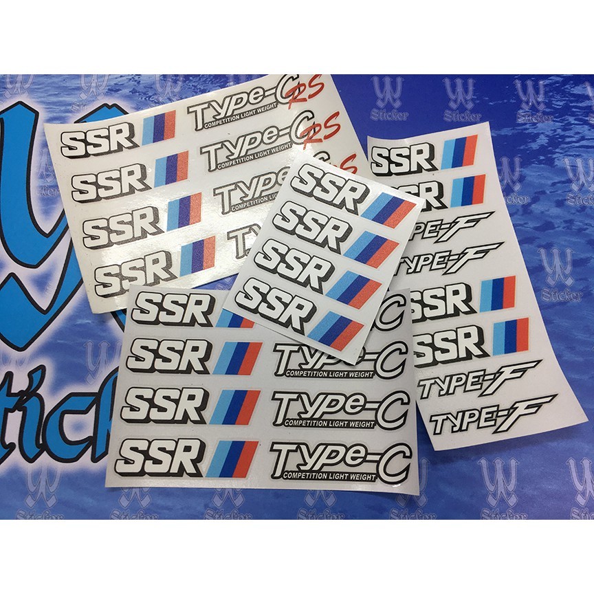 Jual sticker sportrim SSR Stiker SSR Type C Type RS Type F | Shopee ...