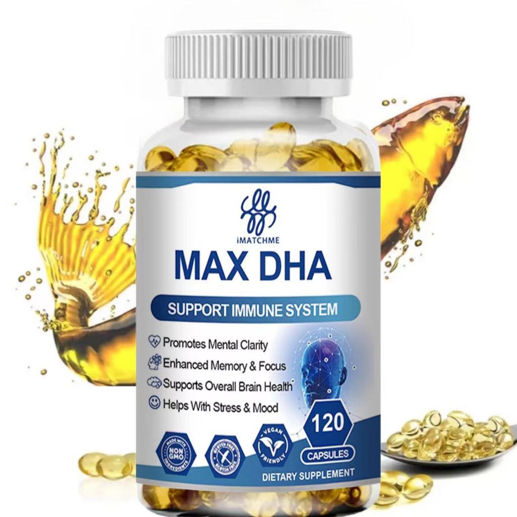 Jual iMATCHME MAX DHA Omega3 Capsules Supports Brain Health and Cognitive Function, Improves ...