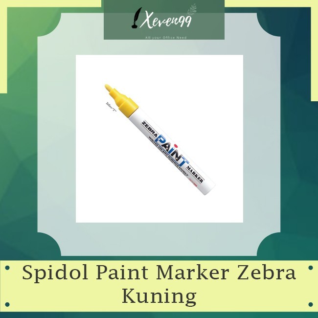 Jual Zebra Paint Marker Kuning (1 pak / 10 pcs) | Shopee Indonesia