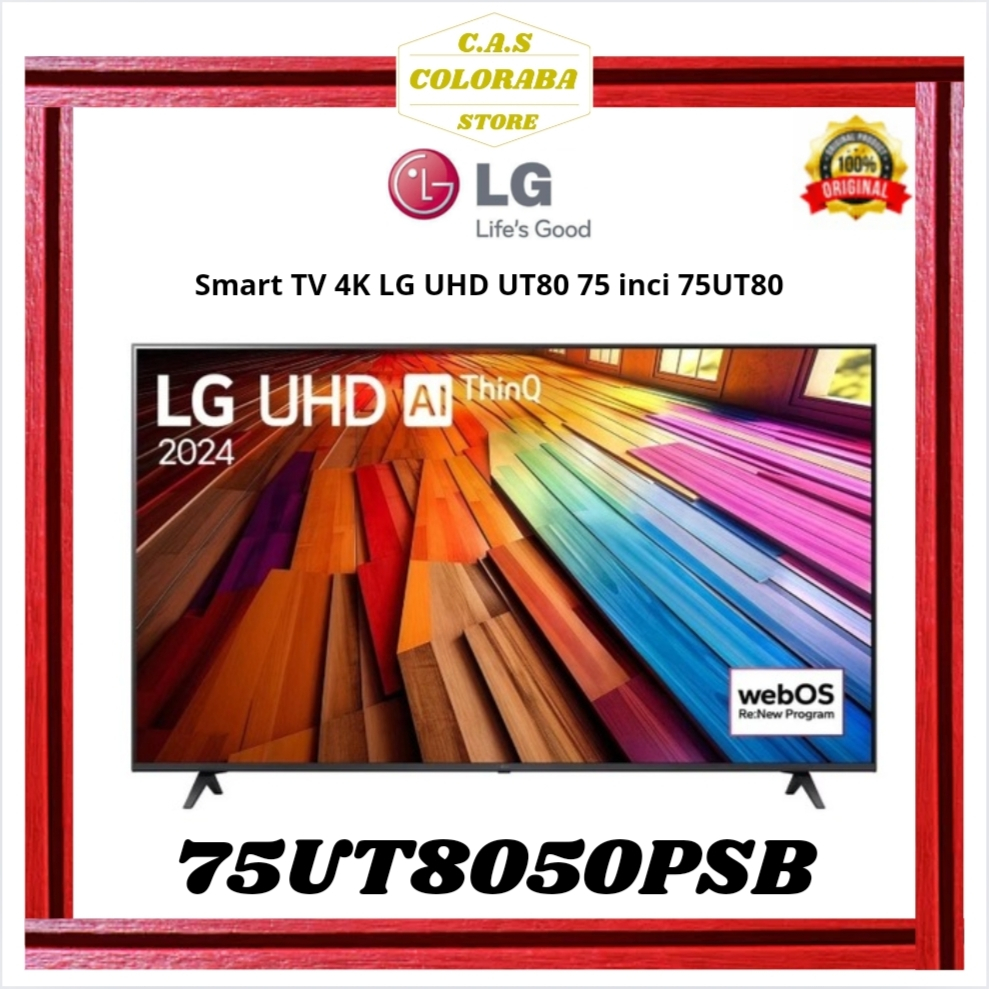 Jual TV LG 75UT8050PSB SMART TV 75 INCH LED 4K UHD 75UT8050 75UT ...