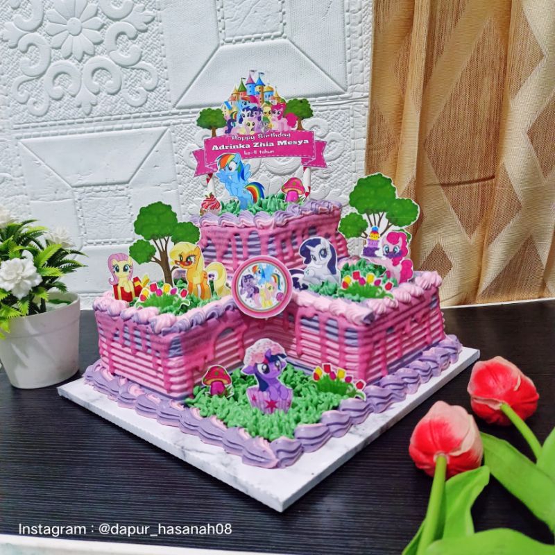Jual Birthday Cake Tingkat Sudut Ukuran 16cm | Shopee Indonesia