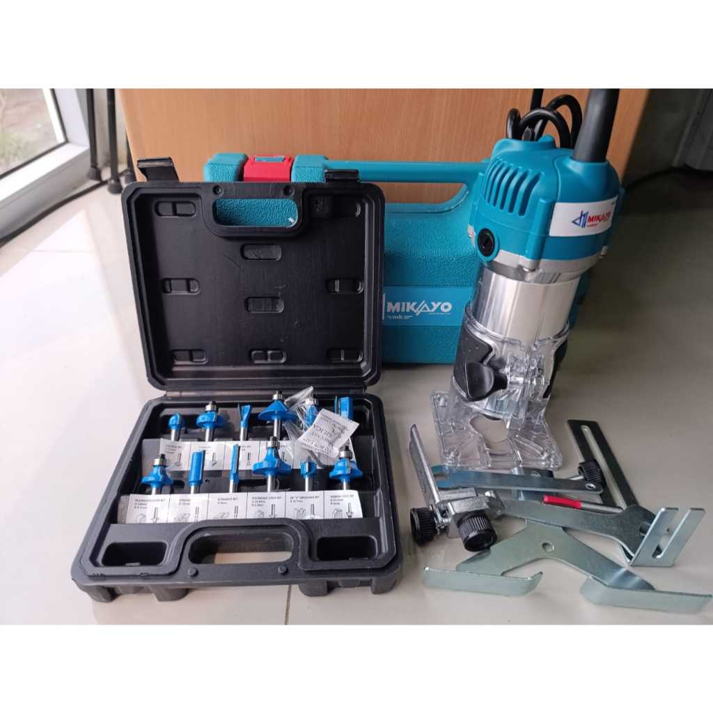 Jual Mesin Profil kayu MIKAYO Wood Trimmer 6mm 1/4 Inchi Mesin Router ...