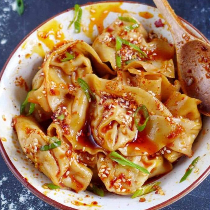 Jual Wonton Chili Oil Original/ cili oil / wonton kuah seblak / gyoza ...