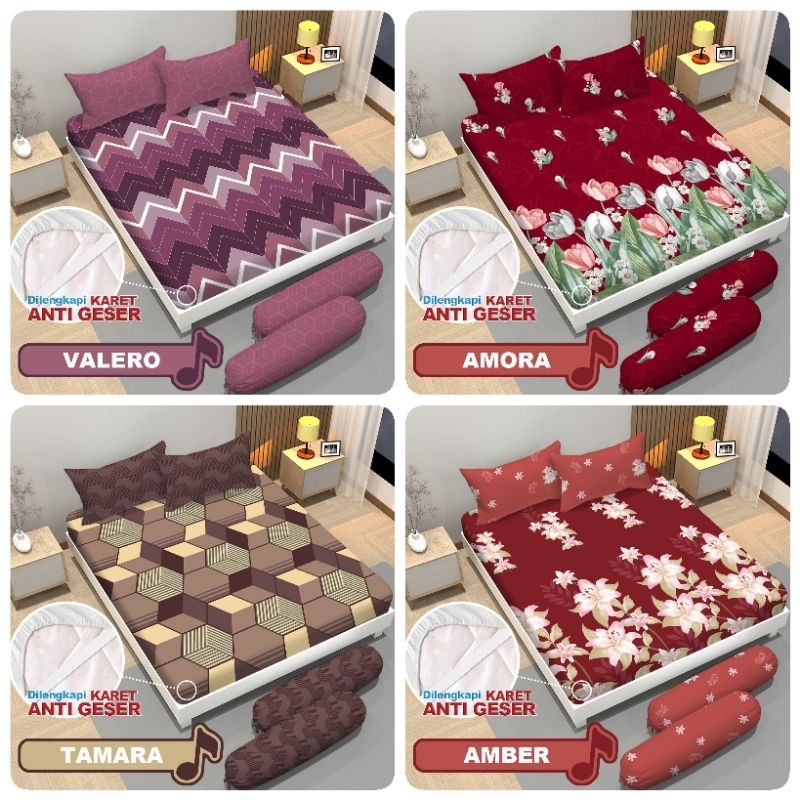 Jual Sprei Viona By Bonita UK.180 ( King Size ) | Shopee Indonesia