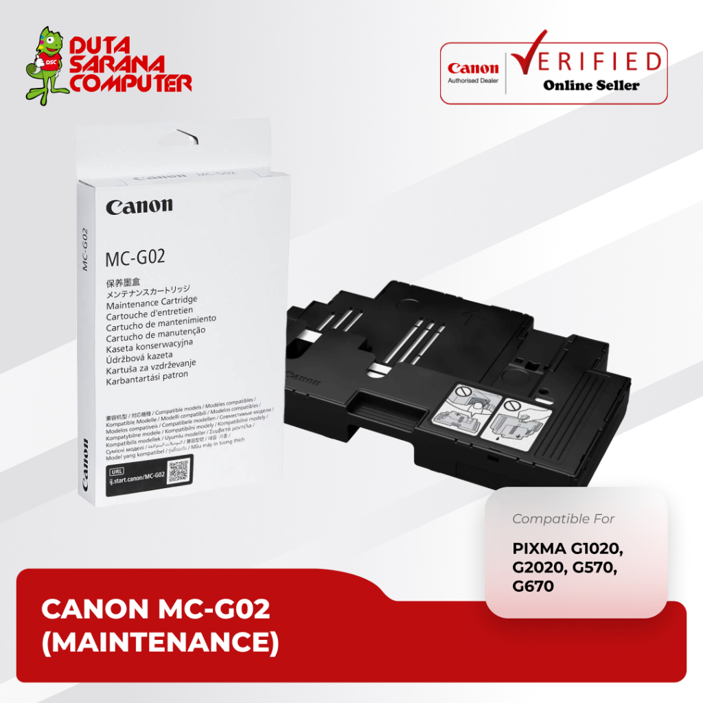 Jual Maintenance Cartridge MC-G02 Busa Canon G1020 G2020 G3020 G3060 | Shopee Indonesia