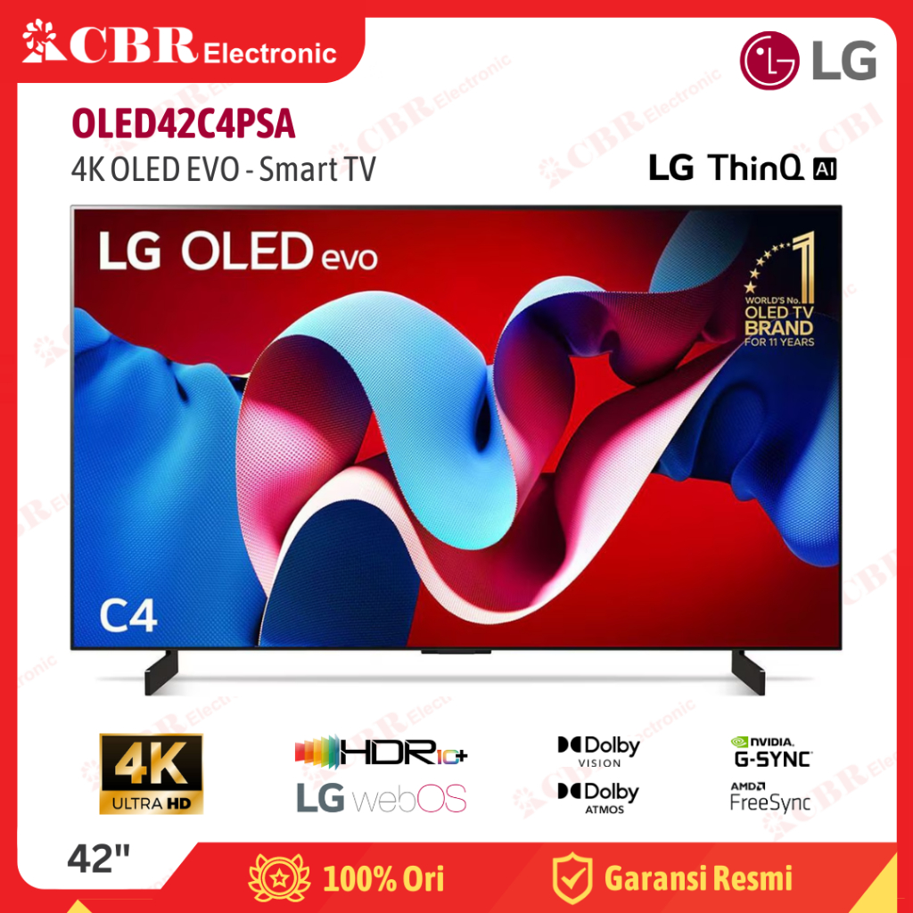 Jual TV LG 42 Inch LED OLED42C4PSA (OLED Evo-4K Dolby Vision-Dolby ...