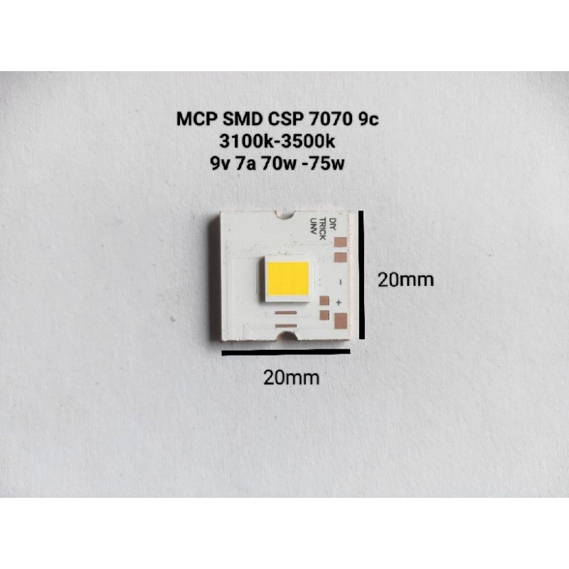 Jual LED MCP CSP SMD 70 - 75w 9V-7A KUNING 3100K -3500K | Shopee Indonesia
