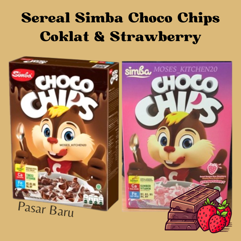 Jual Simba Choco Chips Kemasan Box 150 gr - Coklat - Strawberry ...