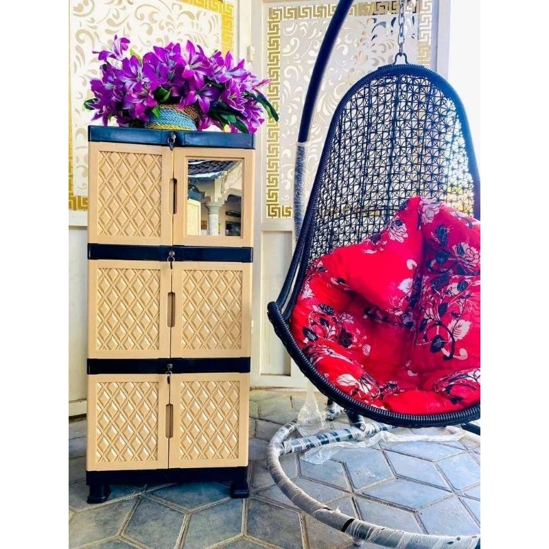 Jual LEMARI GUNPLAS SUSUN 3 KACA | Shopee Indonesia