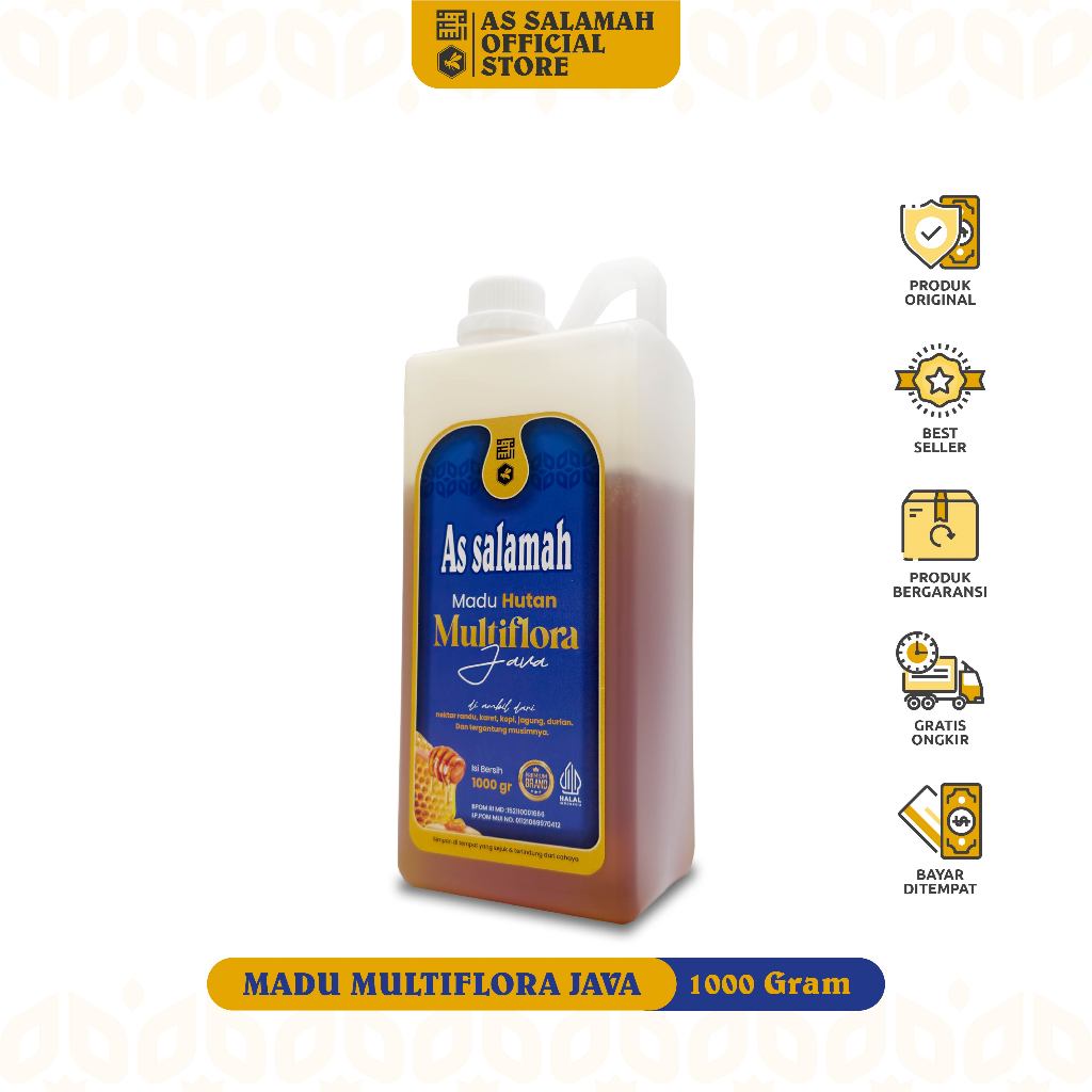 Jual As Salamah - Madu Hutan Multiflora Java 1000 Gram Original ...