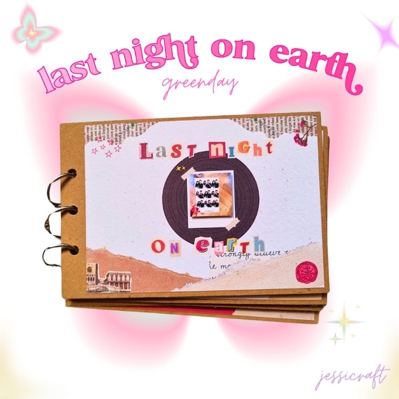 Jual scrapbook / lyric book / gift card / album last night on earth ...