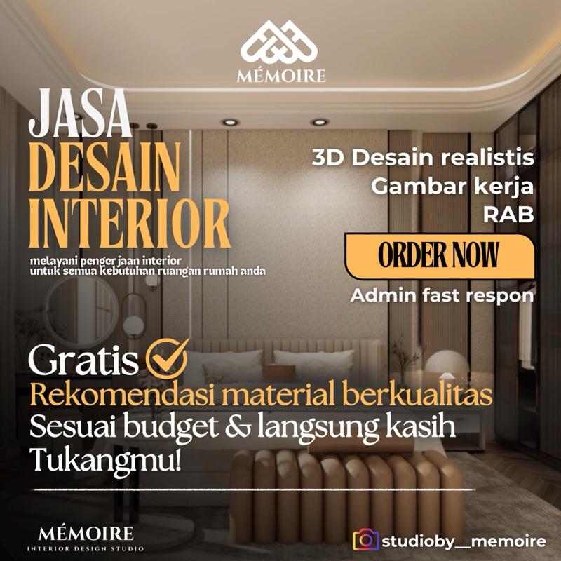 Jual JASA DESAIN INTERIOR 3D RENDER PROFESSIONAL SESUAI BUDGET + RAB ...