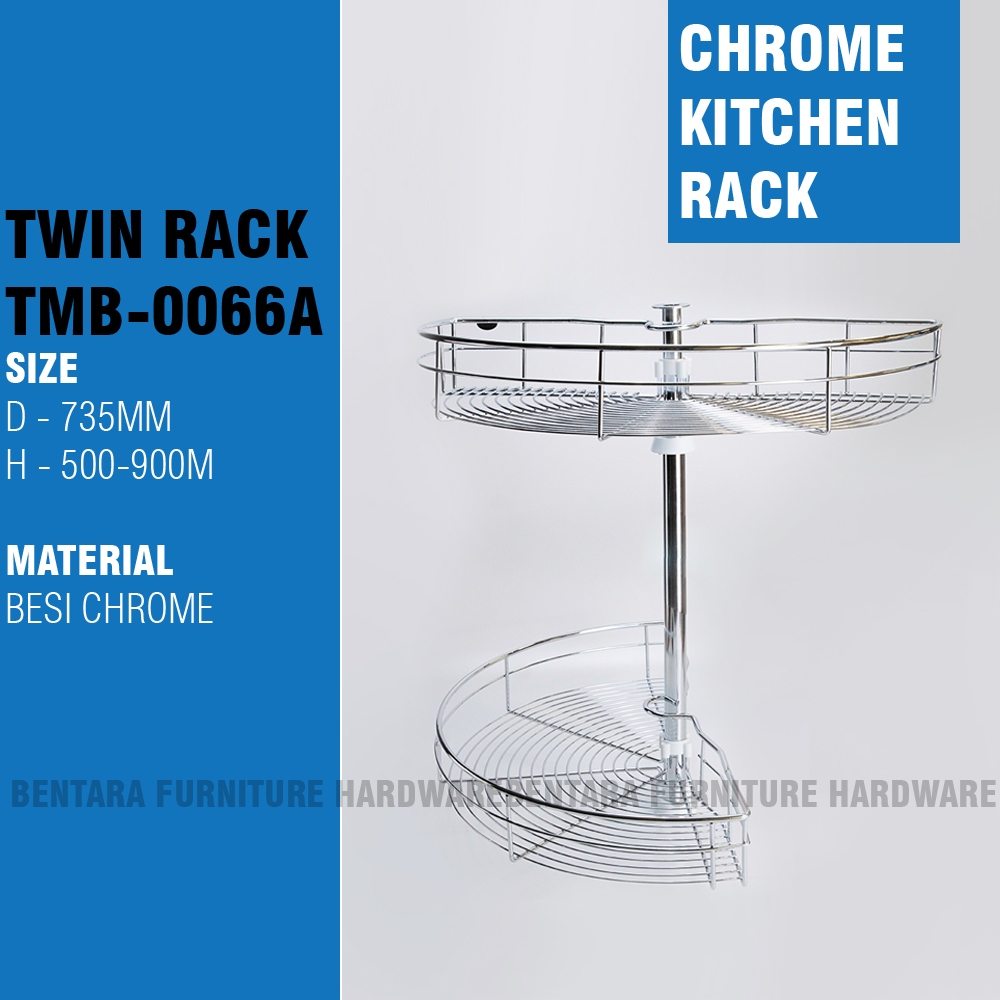 Jual TMB-0066A TWIN CORNER RACK - RAK SUDUT DAPUR KITCHEN KABINET BAWAH ...