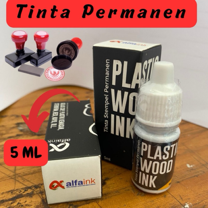 Jual Tinta stempel untuk plastik anti luntur alfa ink 5 ml | Shopee ...