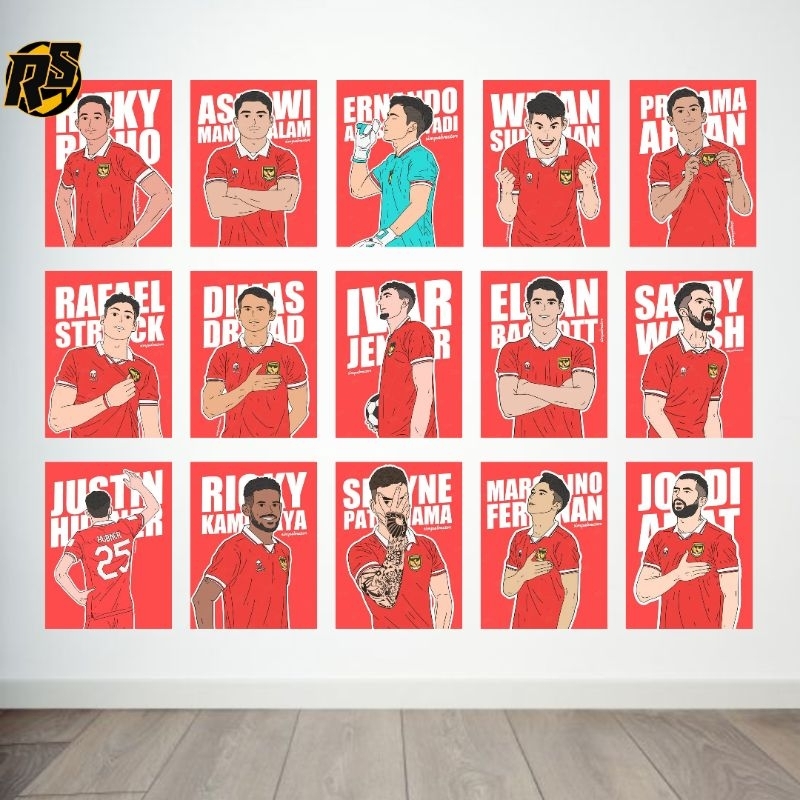 Jual Poster Timnas Indonesia Isi 15 pcs | Shopee Indonesia