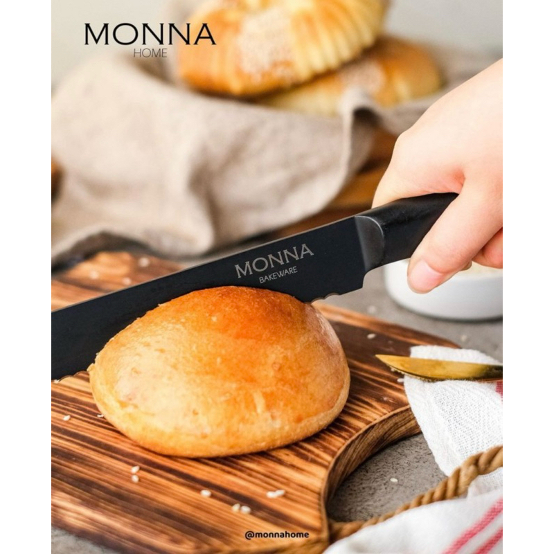 Jual Bread Knife 2 pcs / Pisau Roti Monna Signora | Shopee Indonesia