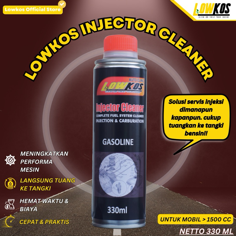 Jual Cairan Pembersih Injeksi Mobil Injector Cleaner Lowkos 330 ML ...