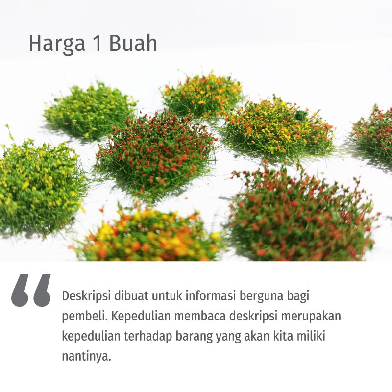 Jual Miniatur Bunga Semak Maket Terrarium Diorama B87 | Shopee Indonesia