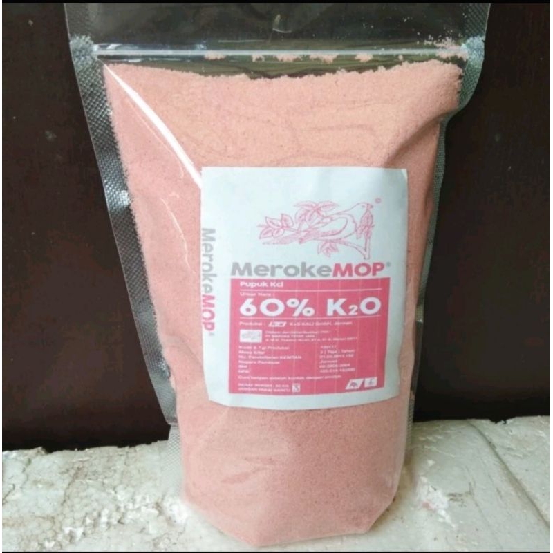 Jual Pupuk Meroke MOP KCL, kemasan repack 1 kg original kemasan pabrik ...