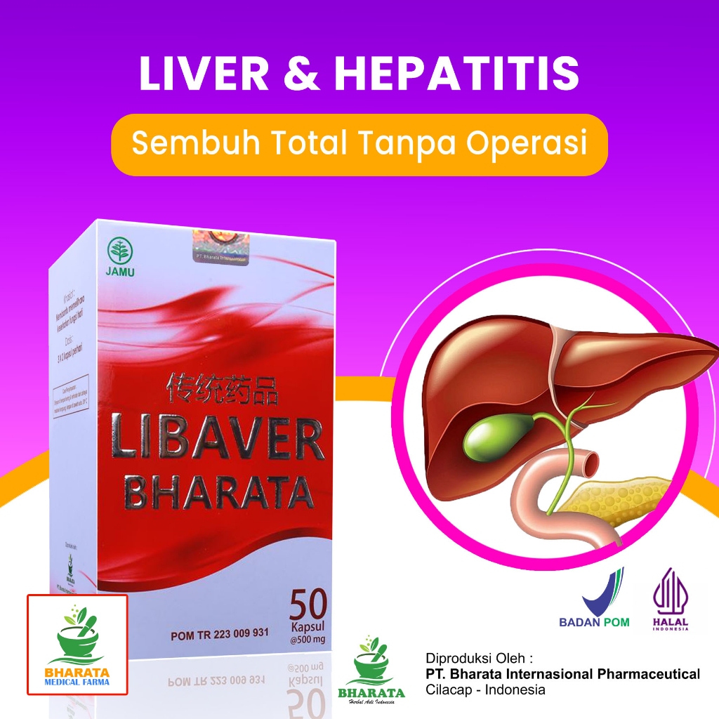 Jual Libaver Bharata - Obat Herbal Liver & Hepatitis A B C D Liver ...