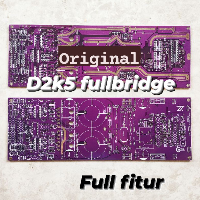 Jual KODE F3D6 PCB Class D D2k5 Fullbridge Dual Feedback full fitur PCB ...