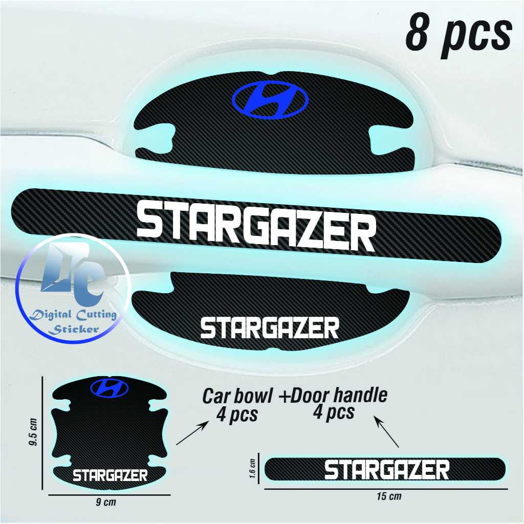 Jual 8 Pcs/set Stiker Pelindung Handle Mobil hyundai stargazer Bahan ...