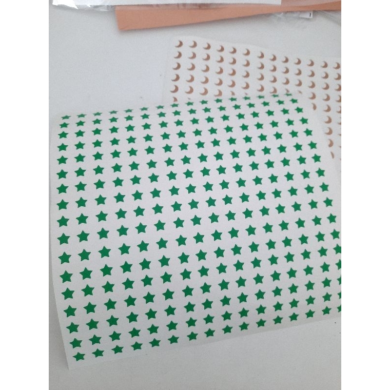 Jual cutting Sticker bentuk bintang bulan hati sticker dekorasi sticker ...