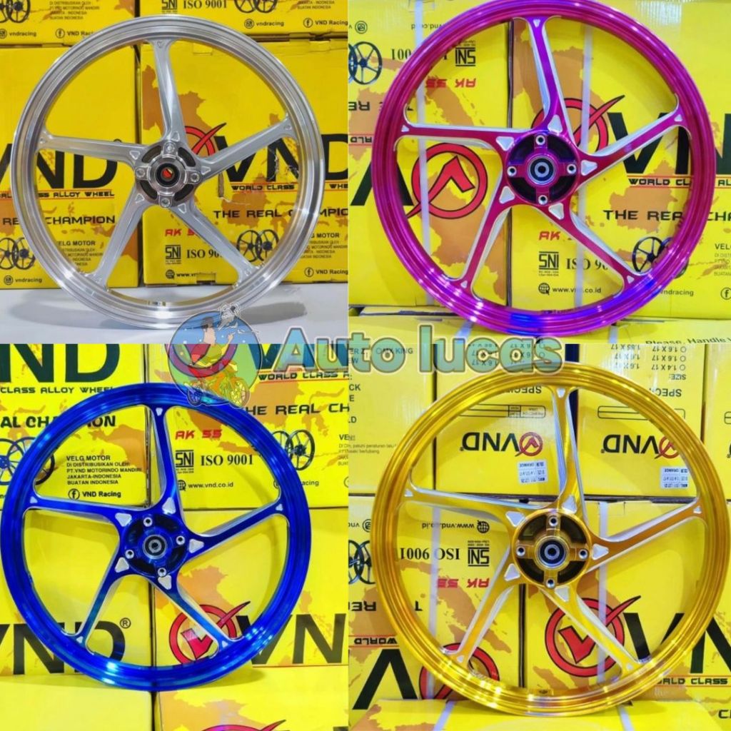 Jual VND Velg Racing Original AK 55 140x17 & 160x17 - Jupiter Z ...
