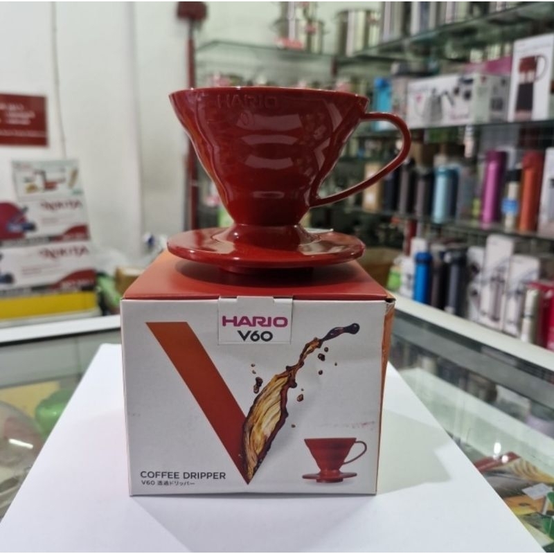 Jual VDR-01-R V60 Dripper for 1-2 cups Hario, Made in Japan | Shopee ...