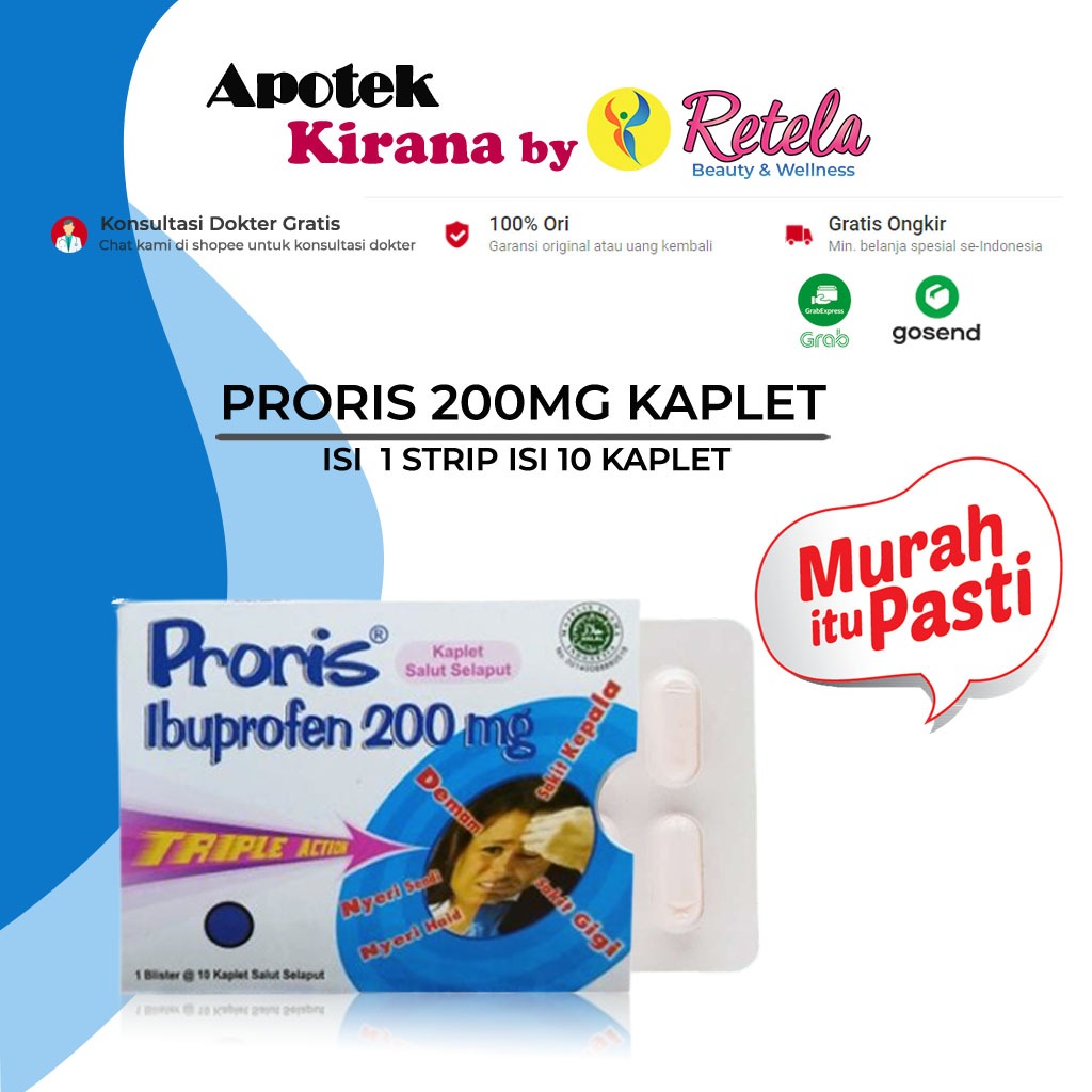 Jual PRORIS IBUPROFEN 10 KAPLET | Shopee Indonesia