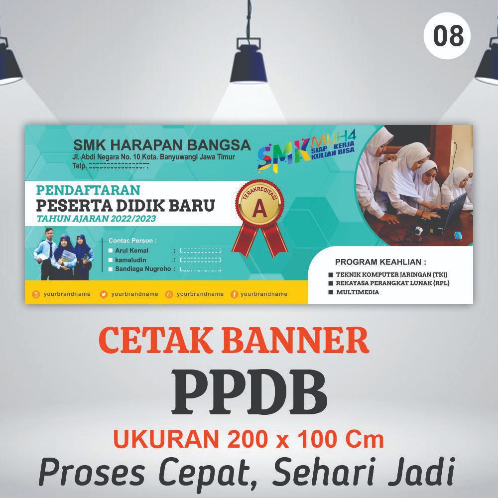Jual CETAK Spanduk / Banner PPDB Free Desain | Shopee Indonesia