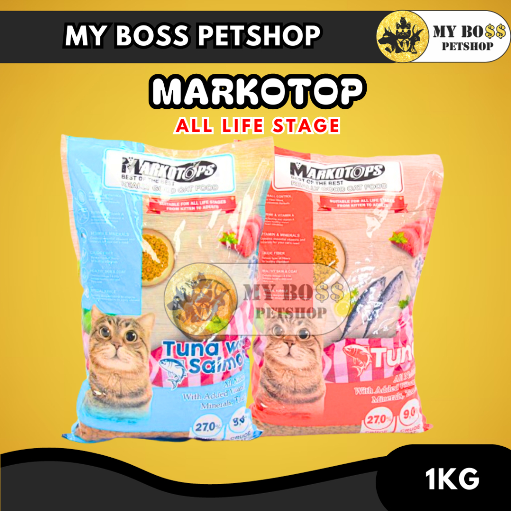 Jual Markotop Adult Dry Food Cat Tuna Salmon 800gr | Pakan Kering ...
