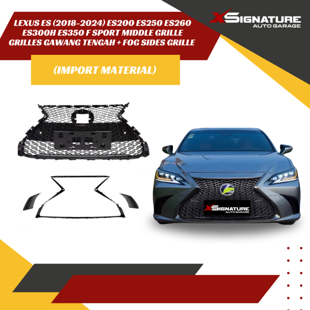 Jual LEXUS ES (2018-2024) ES200 ES250 ES260 ES300H ES350 F SPORT MIDDLE GRILLE GRILLES GAWANG ...
