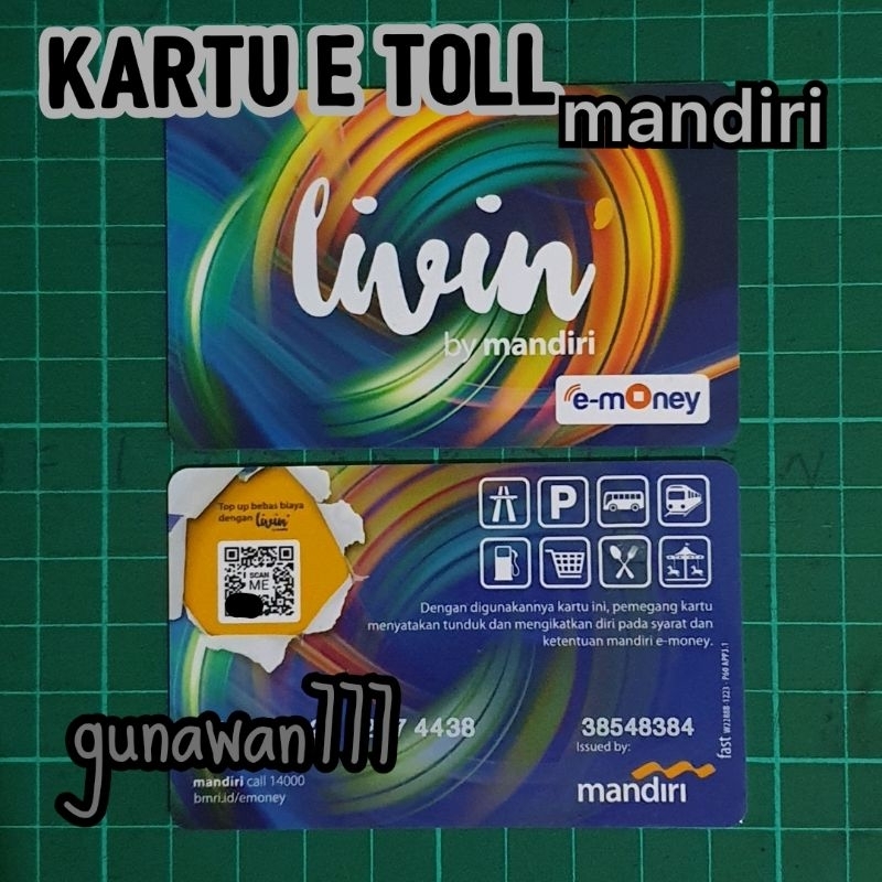 Jual Kartu E TOLL TOL e money LIVIN by mandiri | Shopee Indonesia