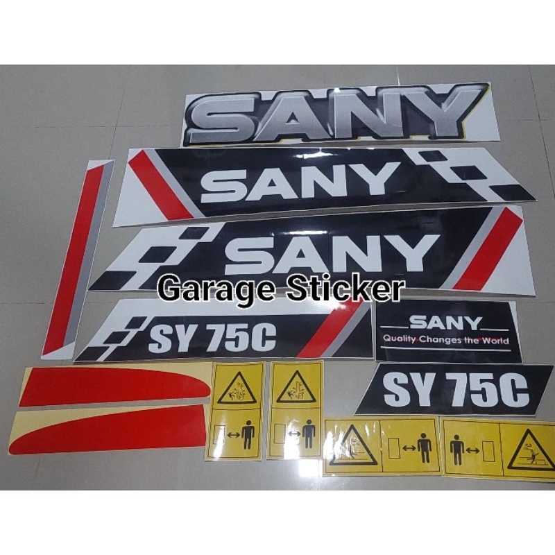 Jual STICKER EXCAVATOR SANY SY 75C | Shopee Indonesia